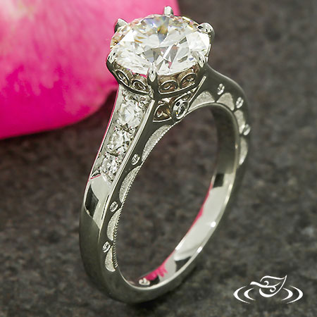 Scalloped Diamond Ring