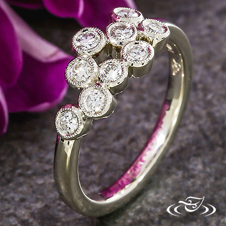 Diamond Bezel Cluster Ring