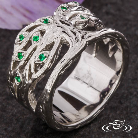 Tree Of Life Engagement Ring