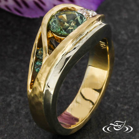 Two-Tone Gold Channel Wrap