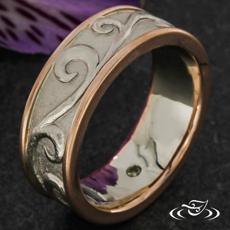 Swirl Wedding Band