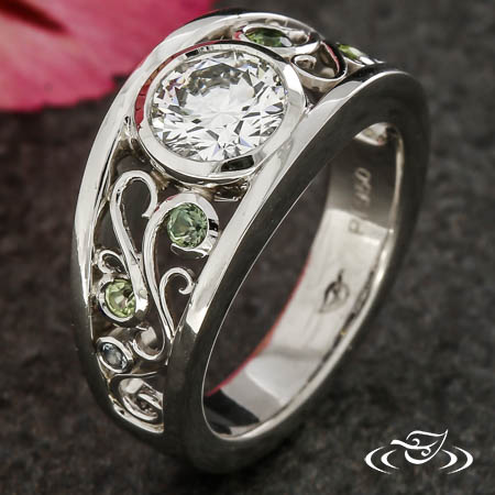 Custom Platinum Engagement Ring