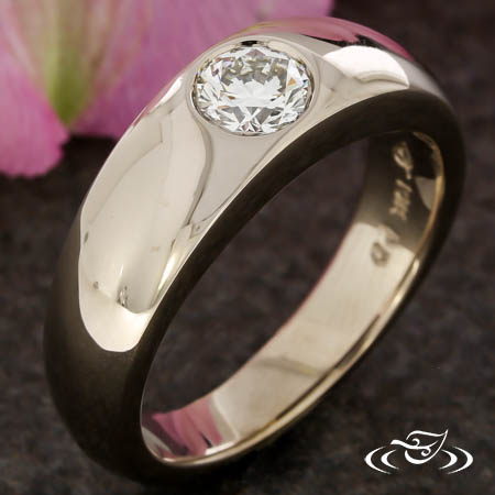 Contemporary Solitaire Setting