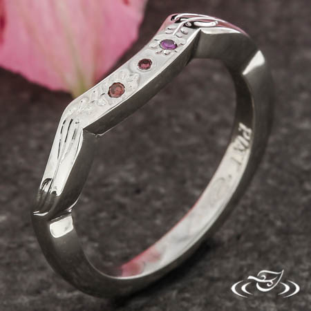 Lavender Engraved Shadow Band