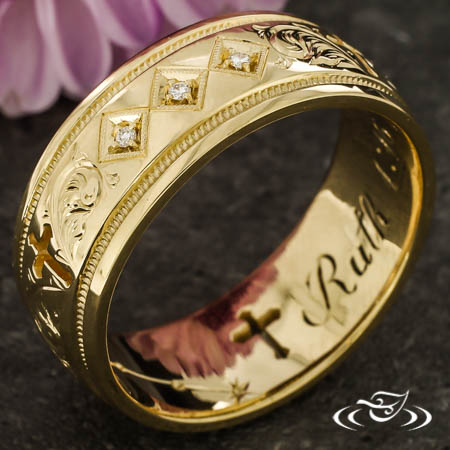 Customize engagement and wedding ring