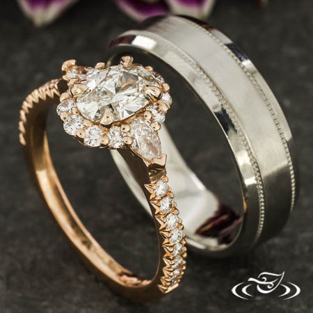 Customize engagement and wedding ring