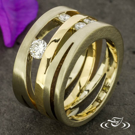 Customize engagement and wedding ring