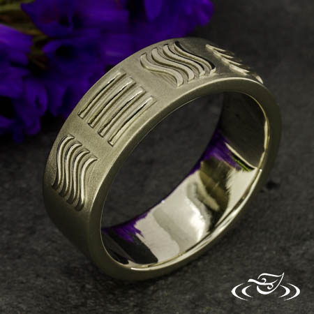 Patterned Wedding Band
