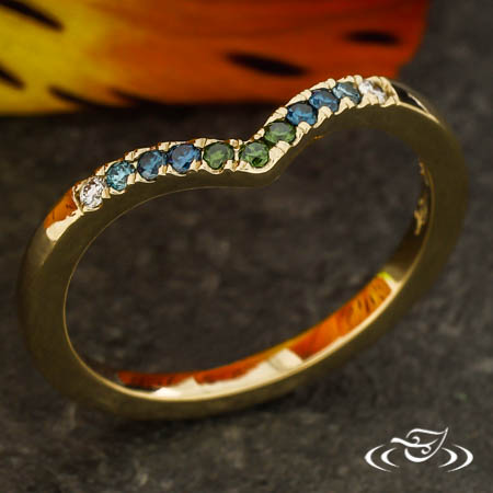 Custom Color Wedding Band