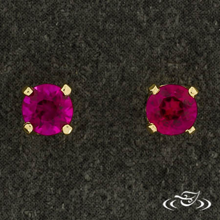 Ruby Stud Earrings