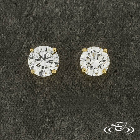 14Ky 1.00Ctw GHI SI2 Lab Diamond Stud Earrings