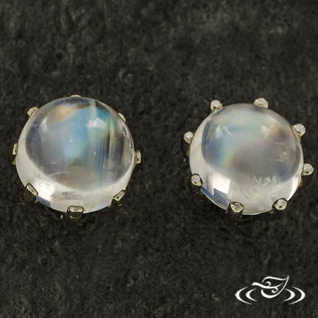 7Mm Moonstone Studs