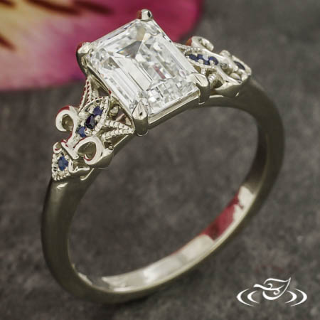 Custom Emerald Engagement Ring