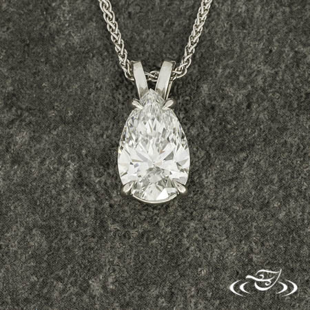 Pear Lab Diamond Pendant