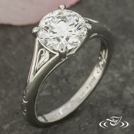 Split Shank Filigree Vine Ring